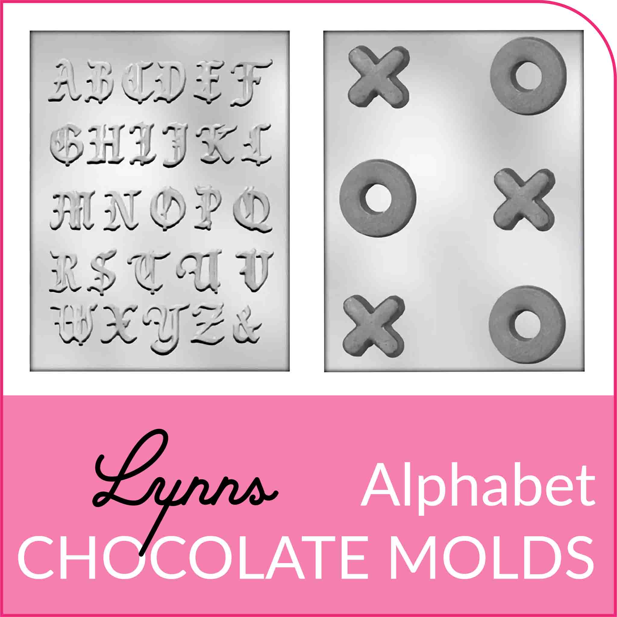Alphabet & Letter Chocolate Molds – Lynn's Cake, Candy & Chocolate Supplies