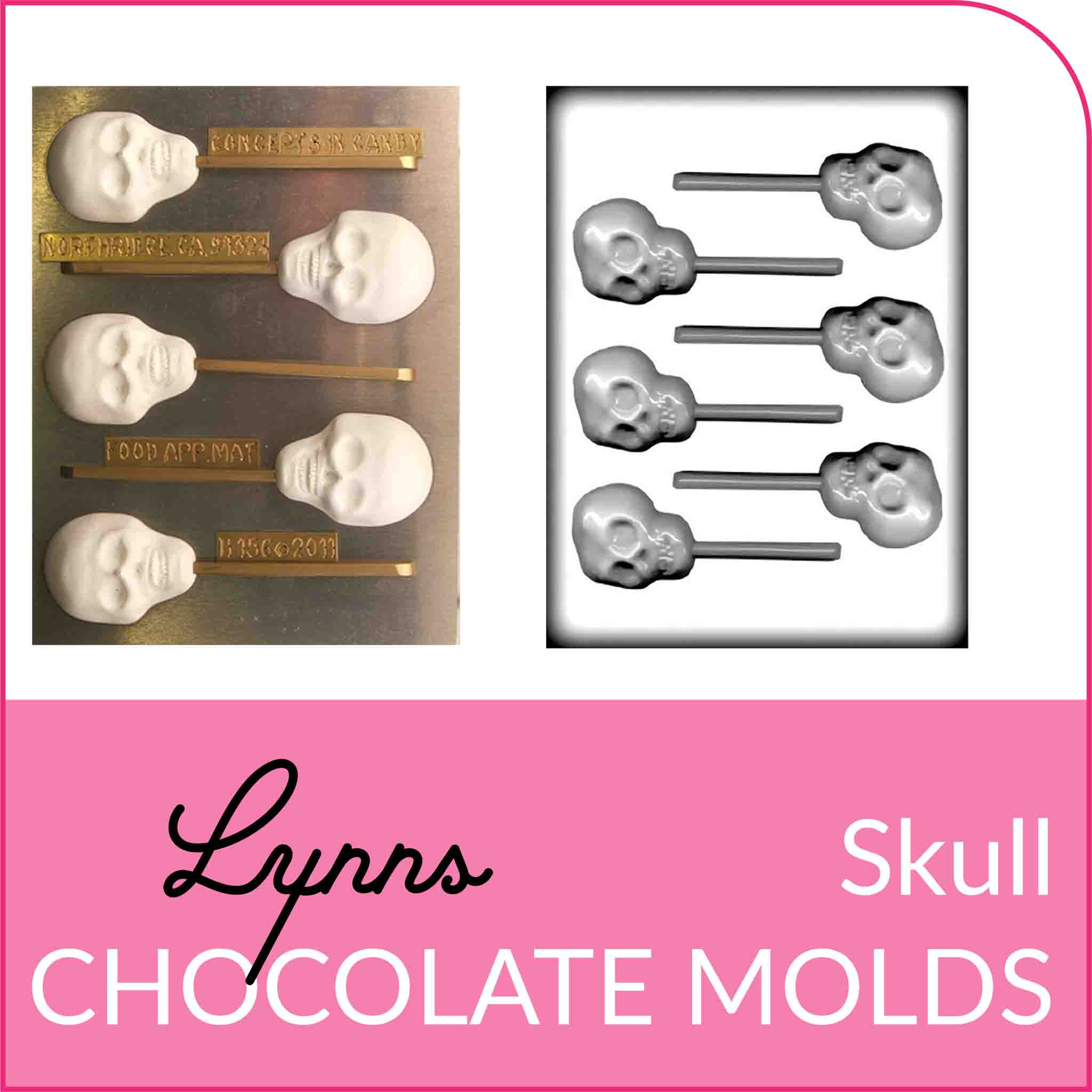 Skull Chocolate Molds – Lynn's Cake, Candy & Chocolate Supplies