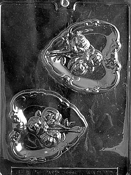 Heart With Roses Chocolate Mold – Lynn's Cake, Candy & Chocolate Supplies